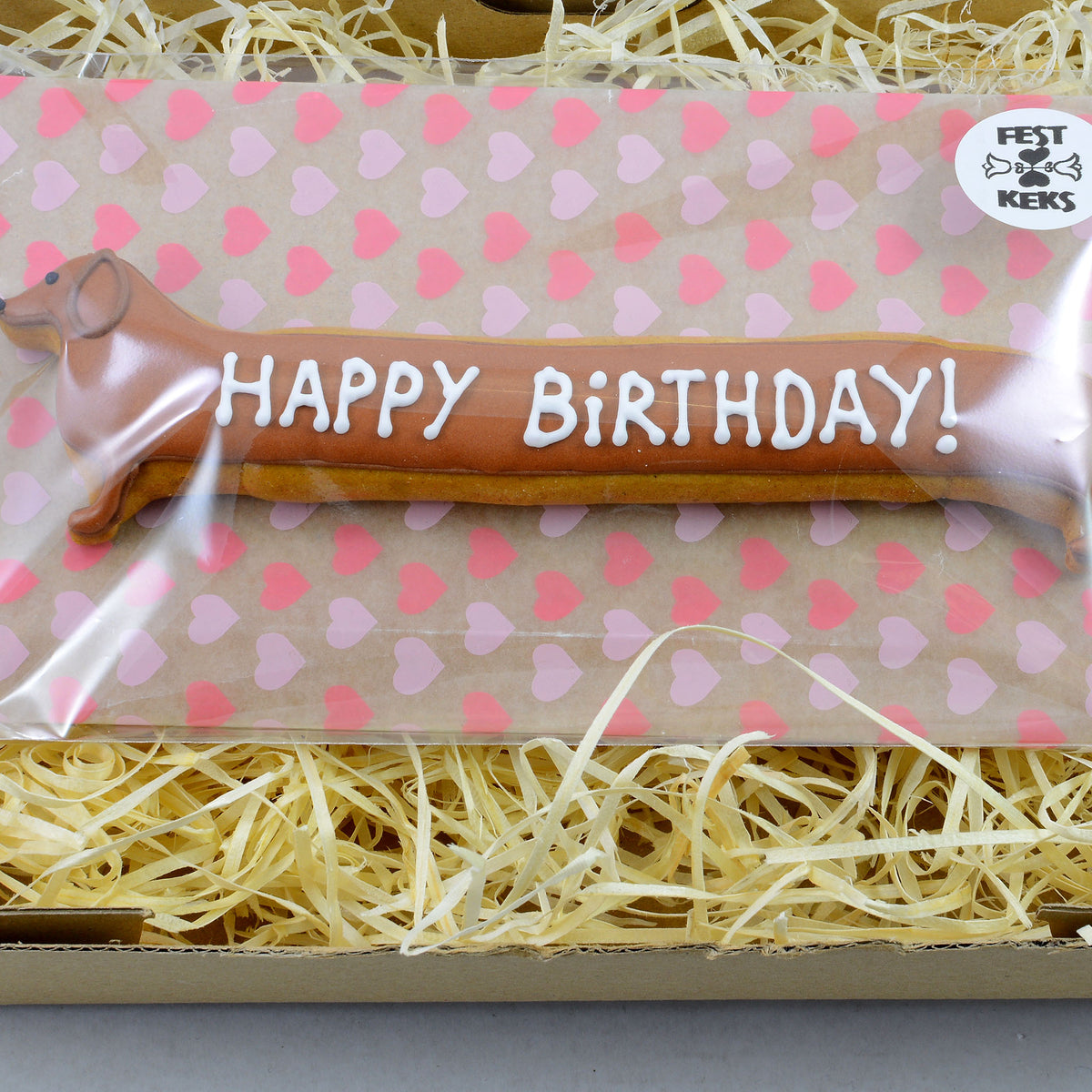 Handgemacht: Happy Birthday Dackel Lebkuchen Keks Personalisiert – Fest ...
